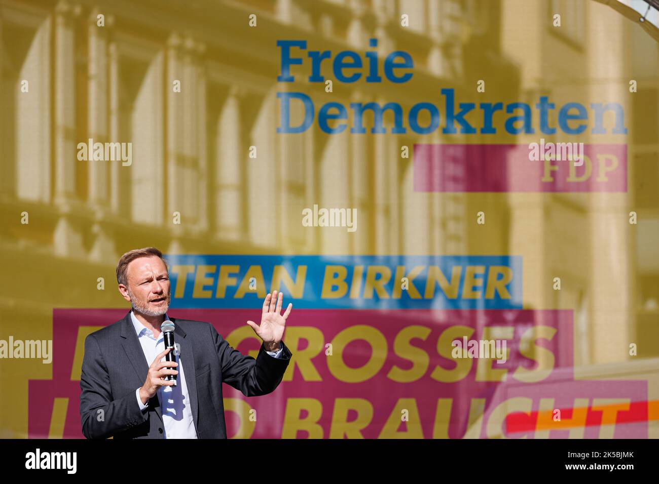 Brunswick, Germany. 07th Oct, 2022. Christian Lindner, Federal Minister ...