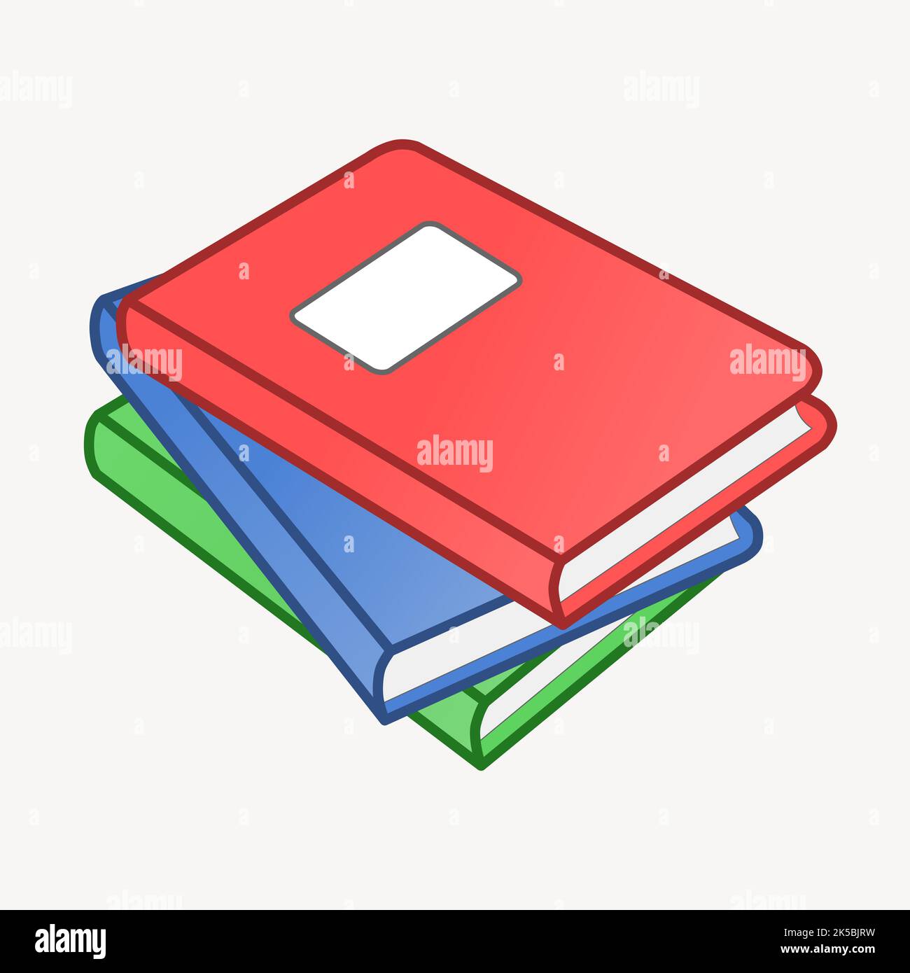 Book stack collage element illustration vector Stock Vector Image & Art ...
