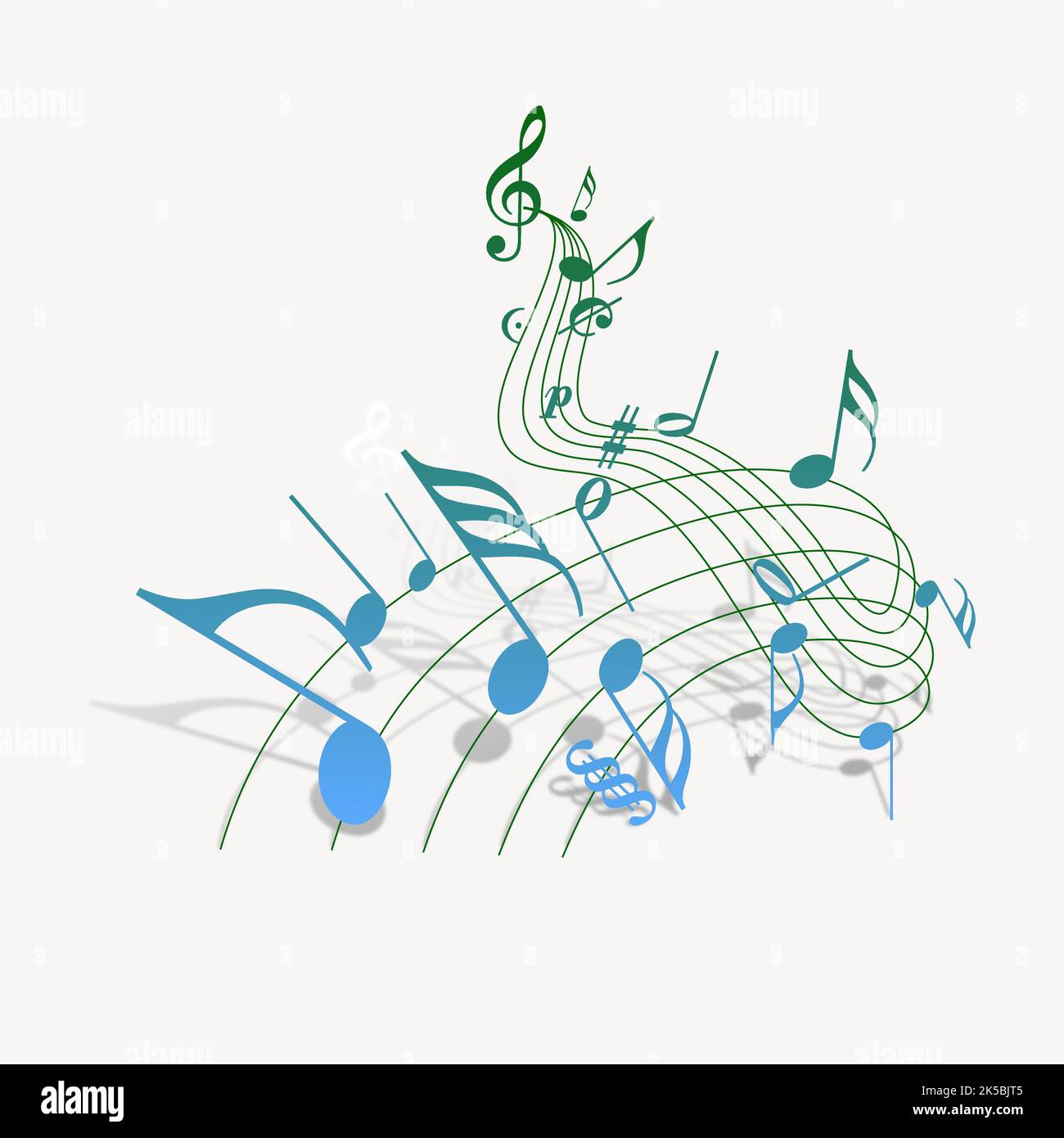 Musical notes clipart, illustration vector Stock Vector Image & Art - Alamy