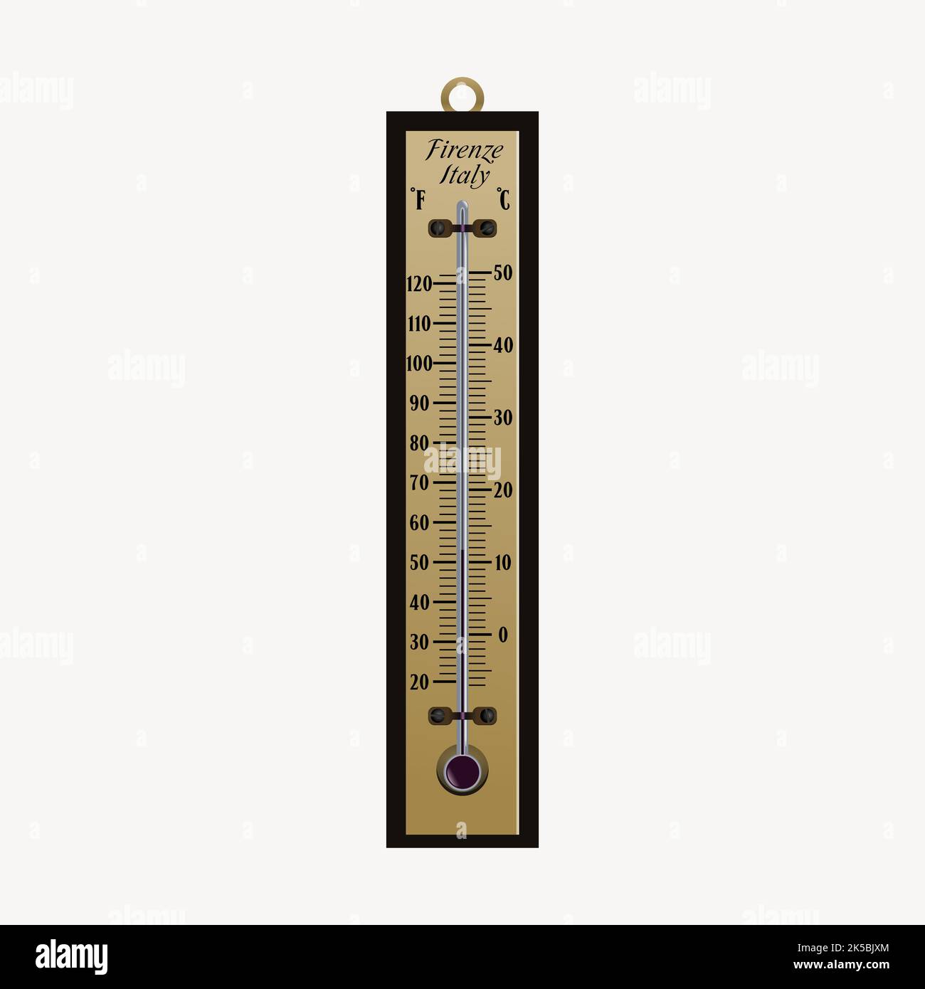 Thermometer collage element illustration vector Stock Vector Image ...