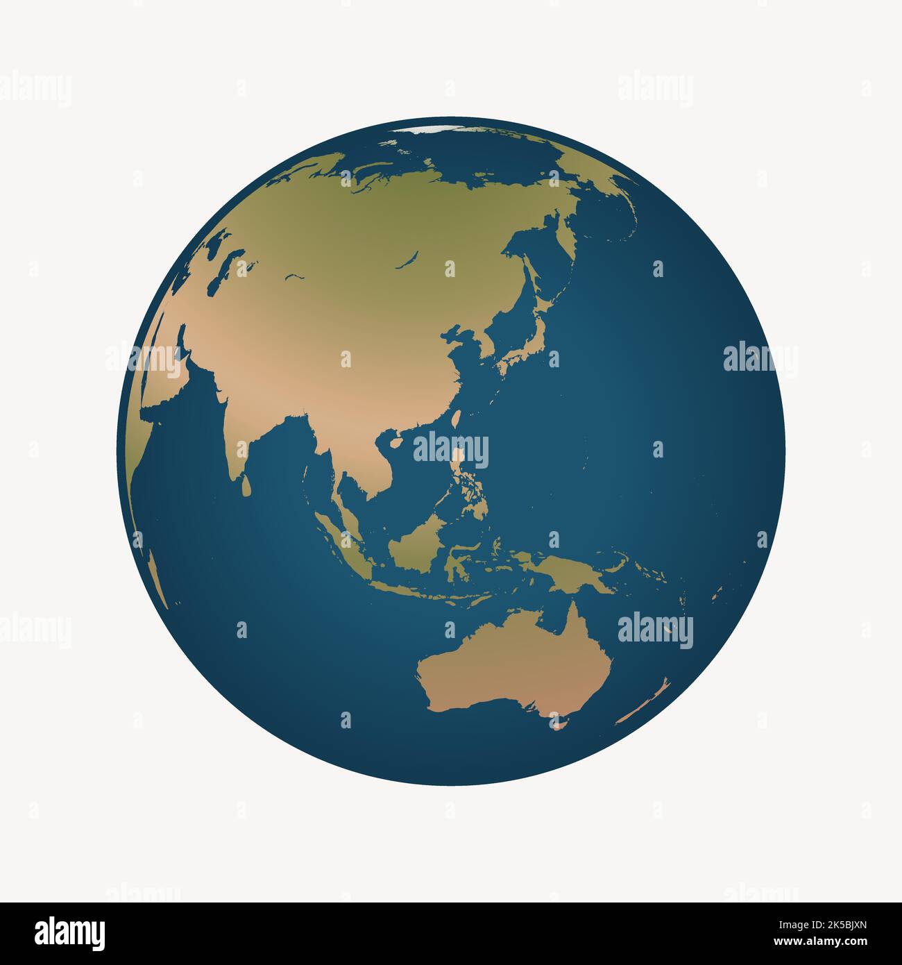 Earth globe collage element illustration vector Stock Vector Image ...