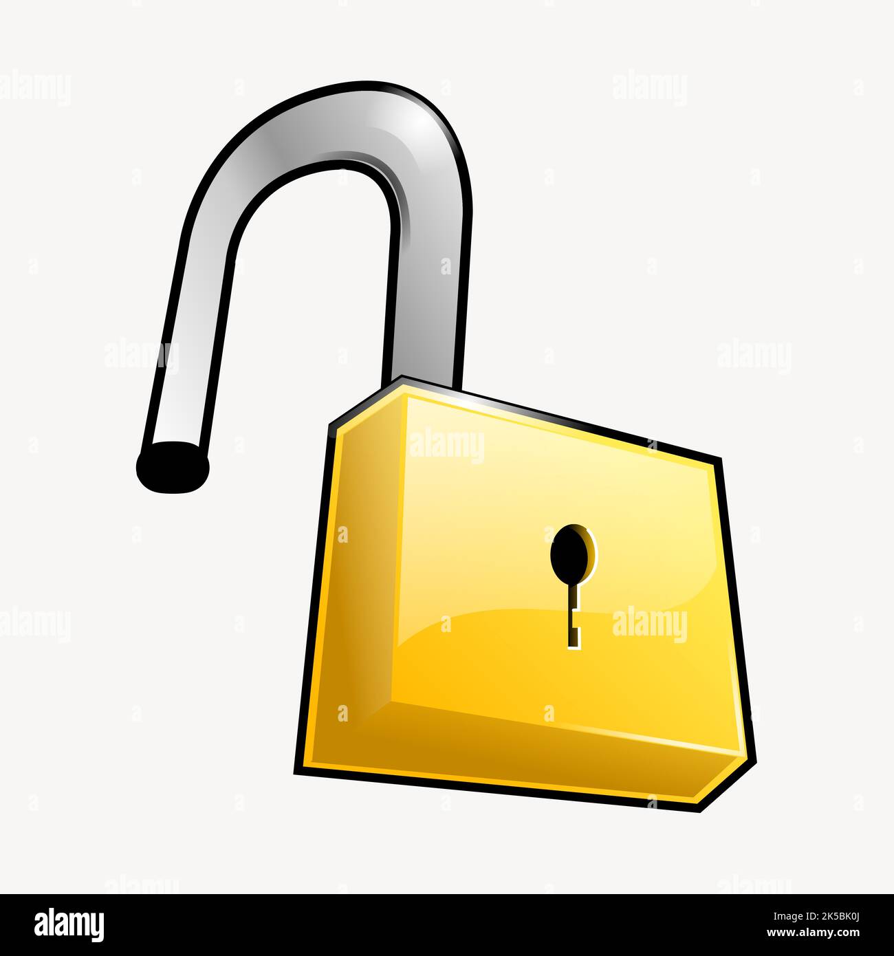Padlock collage element illustration vector Stock Vector Image & Art ...