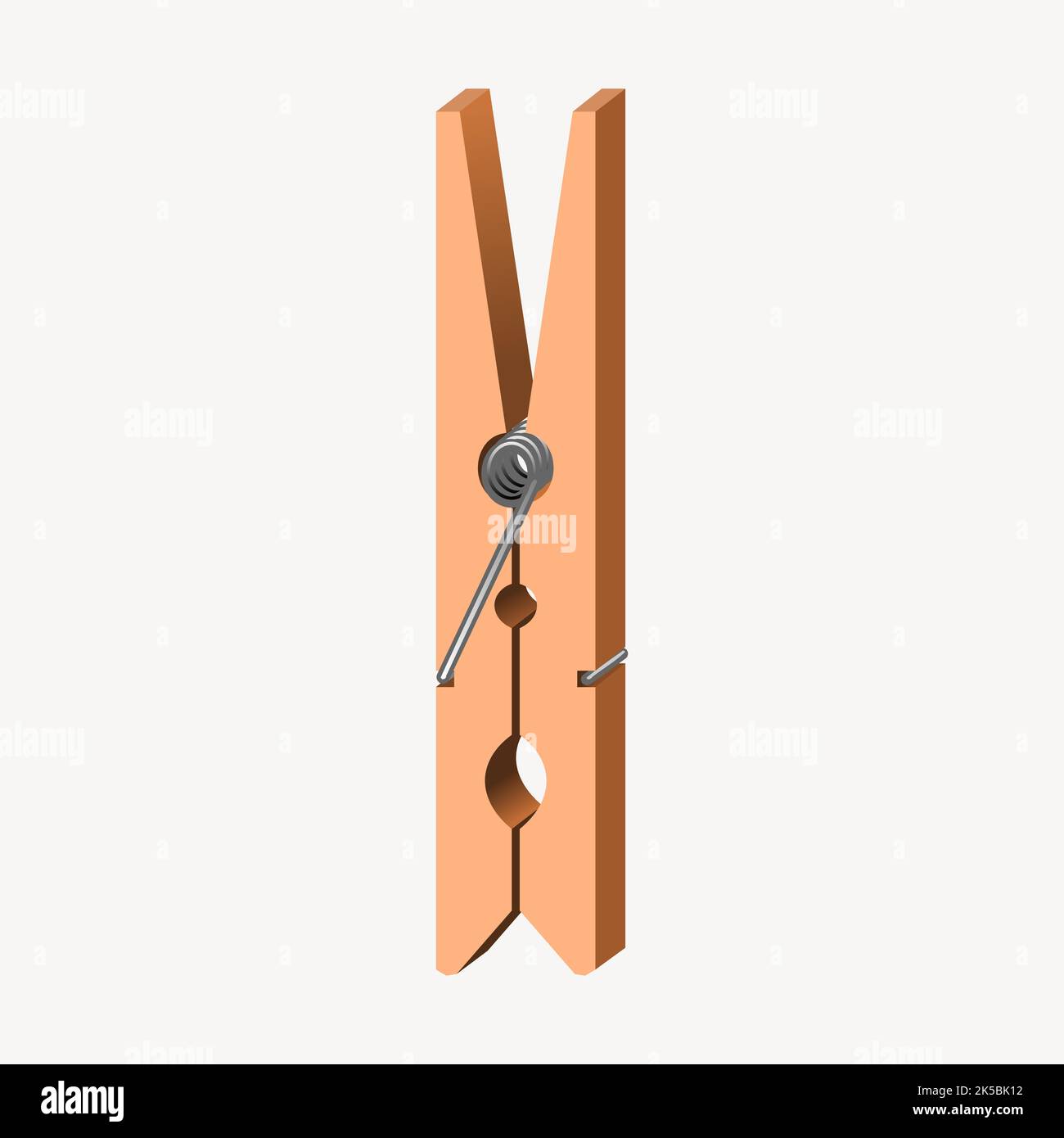 Clothespin clipart, illustration vector Stock Vector Image & Art - Alamy