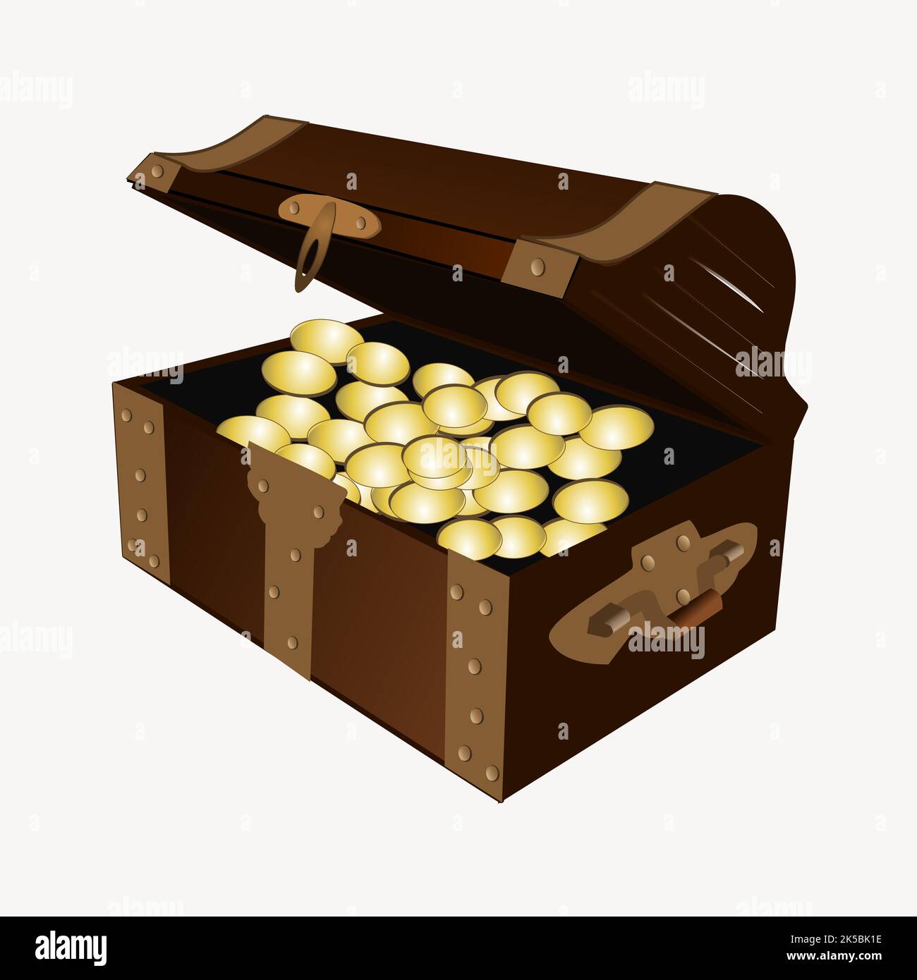 Treasure box clipart, illustration vector Stock Vector Image & Art - Alamy