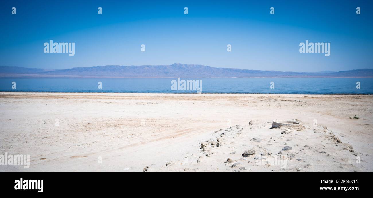 Vast Landscape of the Salton Sea in CA. Much of the sand is actually ...