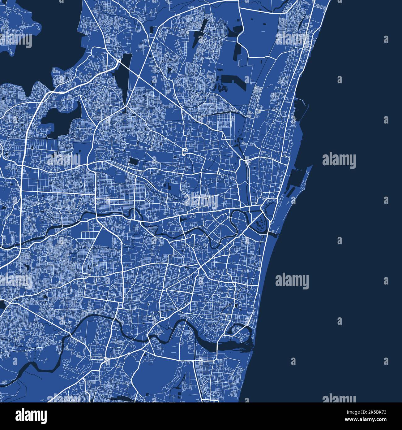 Map of chennai hi-res stock photography and images - Alamy
