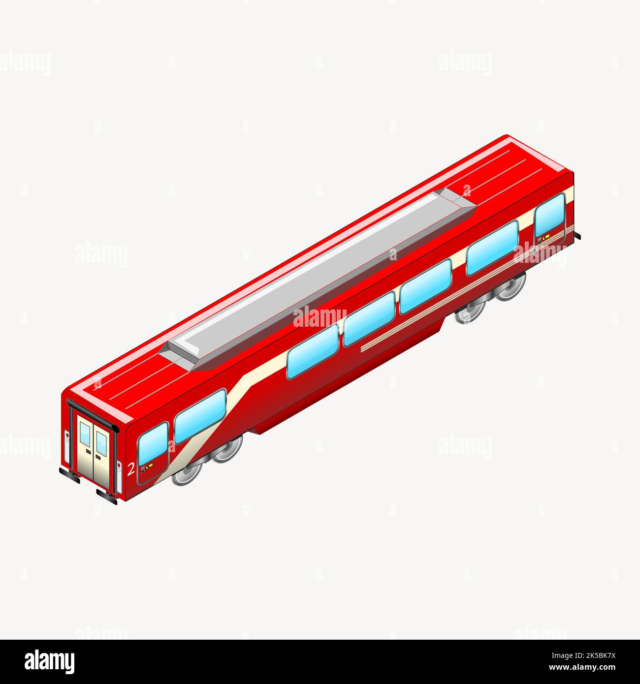 Red train collage element illustration vector Stock Vector Image & Art ...