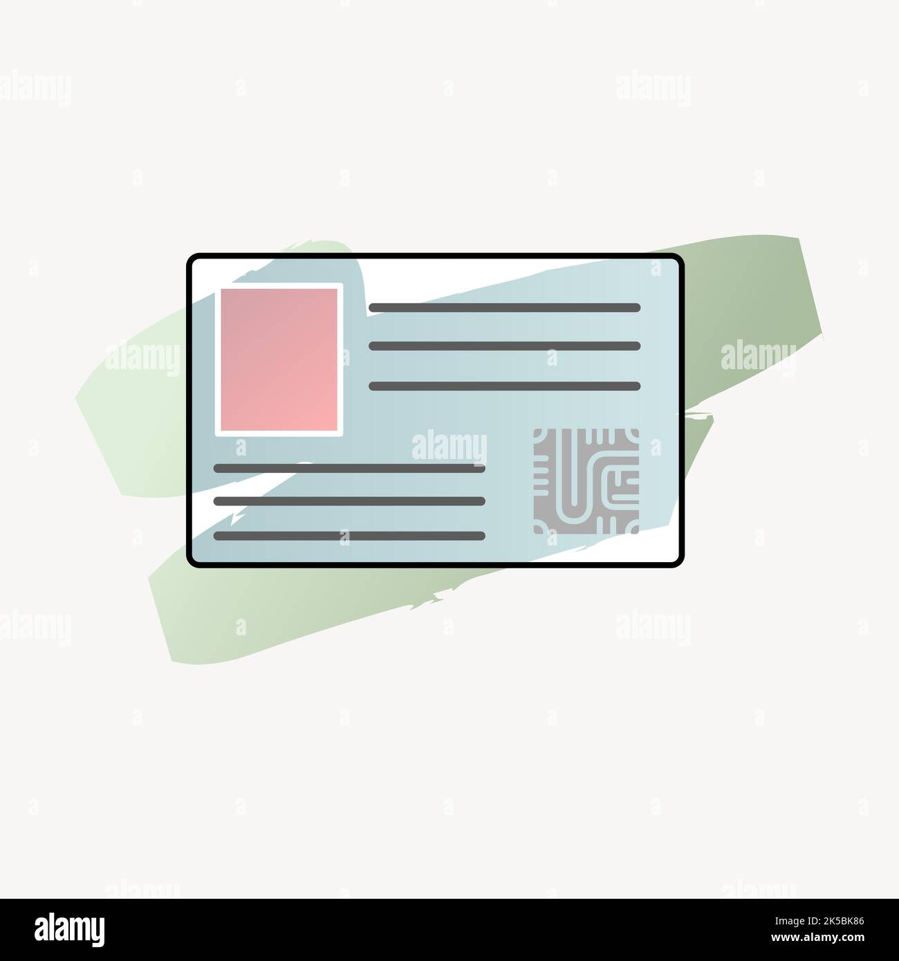 Smart card collage element illustration vector Stock Vector Image & Art ...