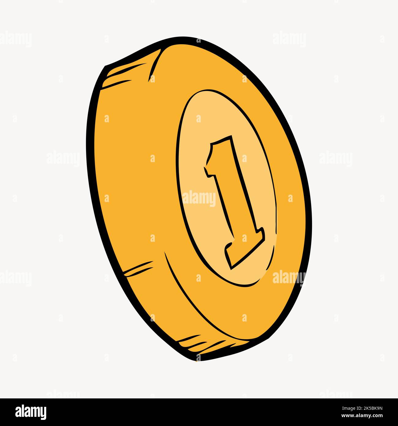 One coin collage element illustration vector Stock Vector Image & Art ...