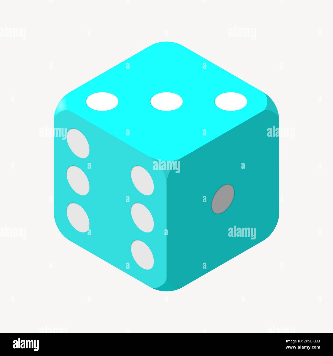 Blue dice collage element illustration vector Stock Vector Image & Art ...