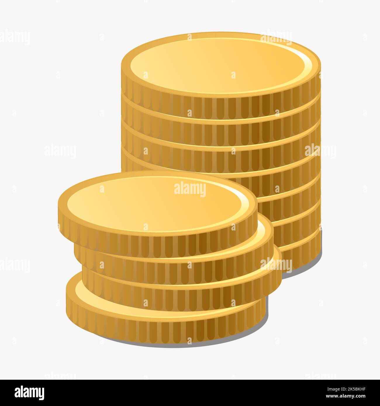 Gold coins clipart, illustration vector Stock Vector Image & Art - Alamy