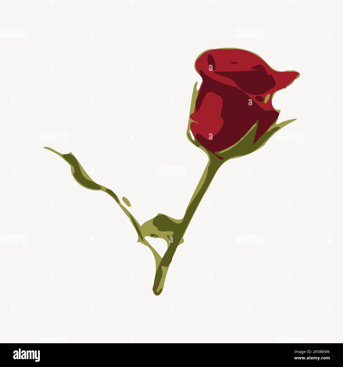 Red rose collage element illustration vector Stock Vector Image & Art ...