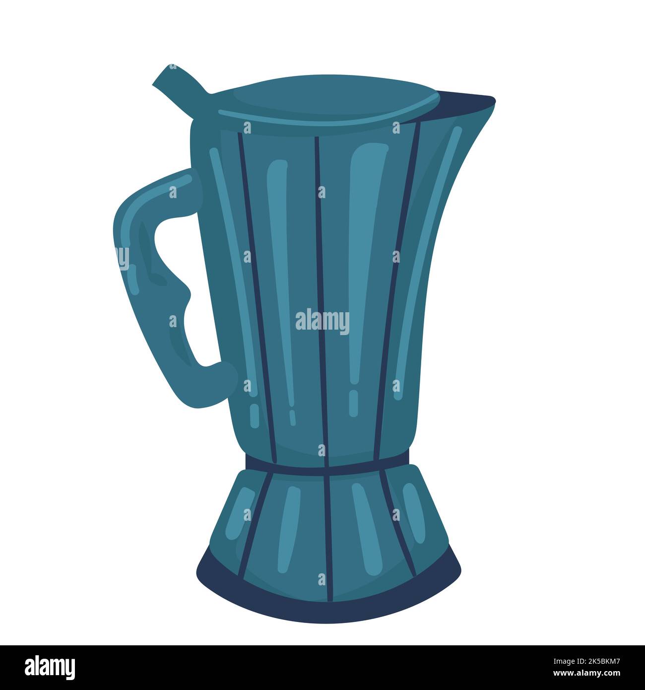 Italian coffee maker or moka pot, espresso machine, mocha express. Hand ...