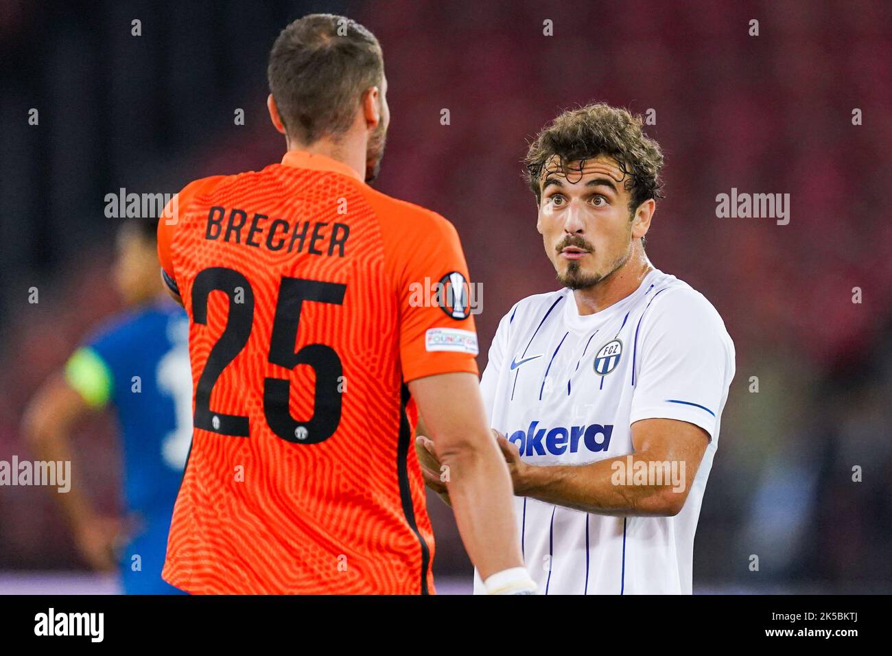 ZURICH, SWITZERLAND - OCTOBER 6: Lindrit Kamberi of FC Zurich discusses ...