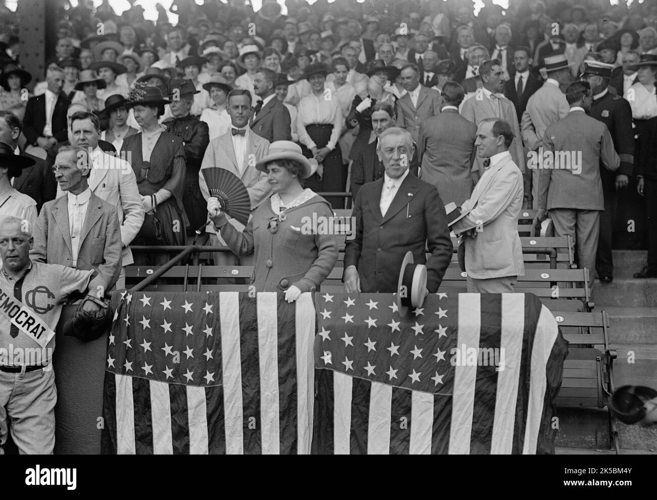Baseball Congressional President And Mrs Wilson 1917 Us President