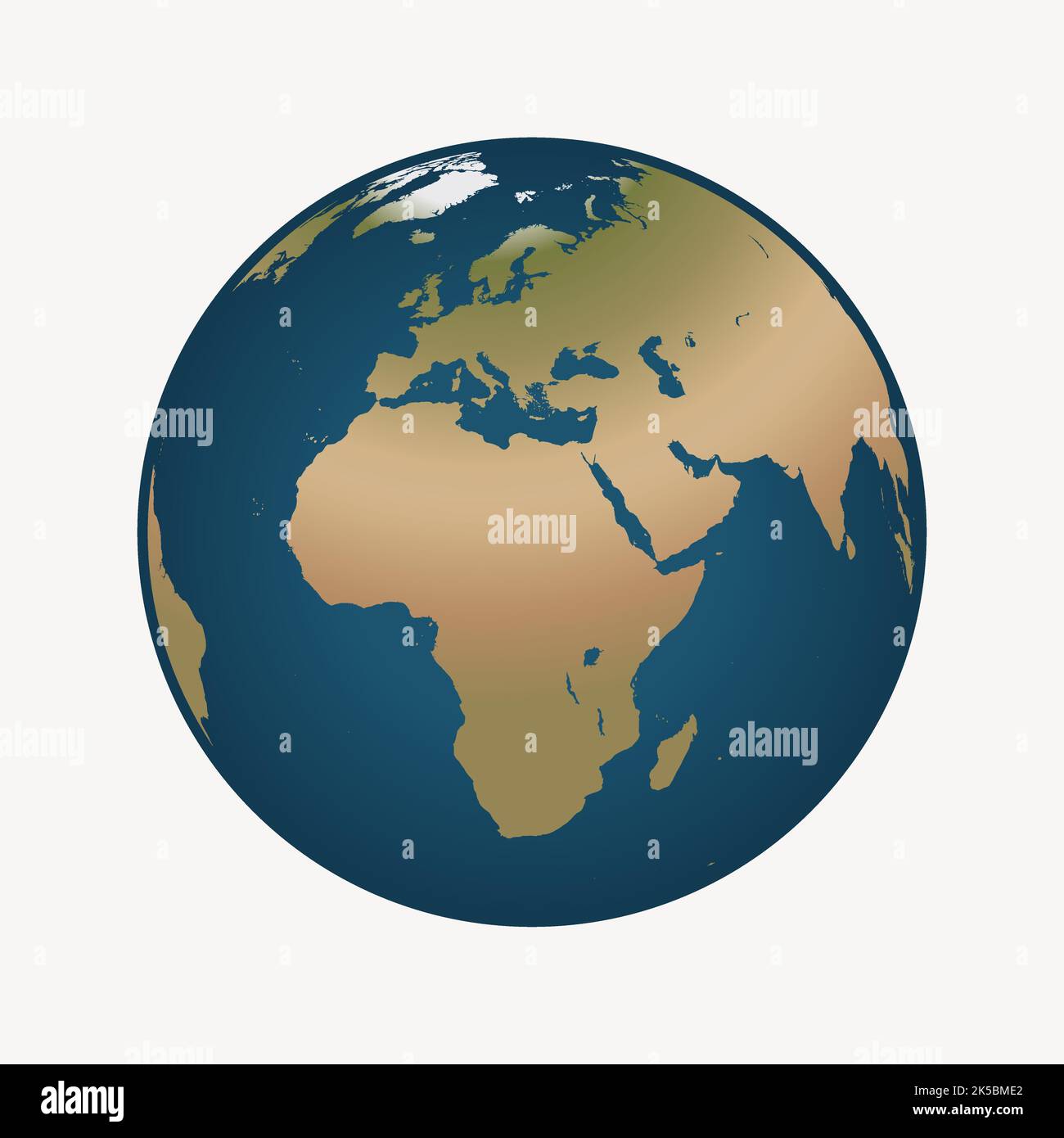 Earth globe collage element illustration vector Stock Vector Image ...