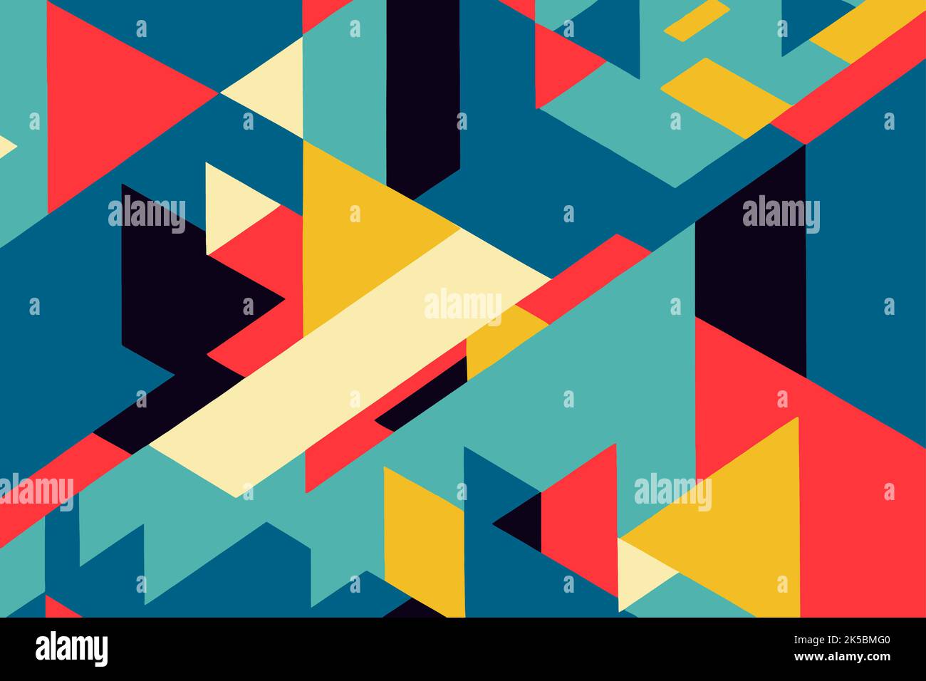 An illustration of vibrant colorful graphic shapes for wallpapers Stock ...