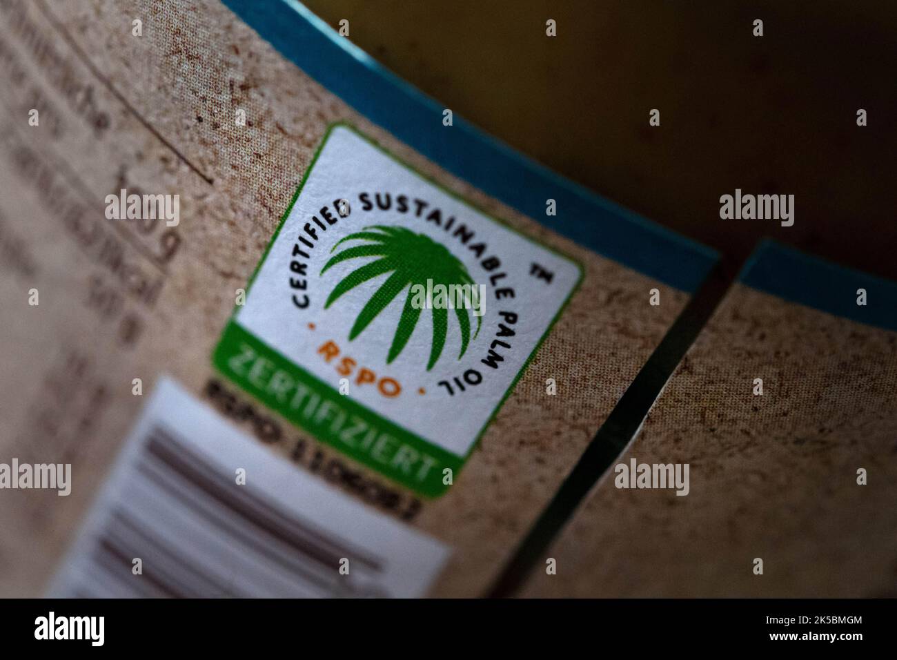 Sustainable palm oil label hi-res stock photography and images - Alamy