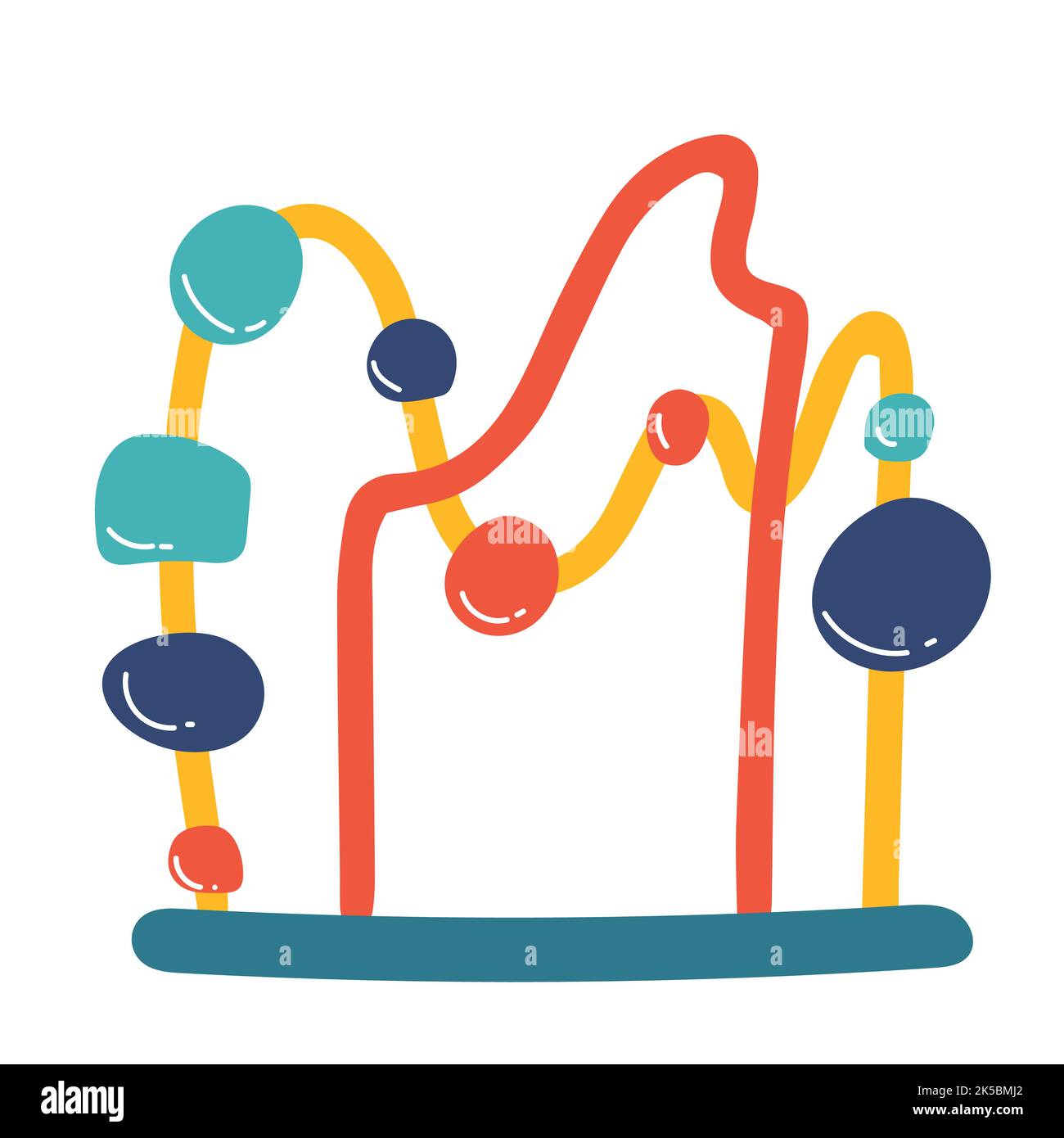 logical game for kids, labyrinth with balls, children s, educational ...