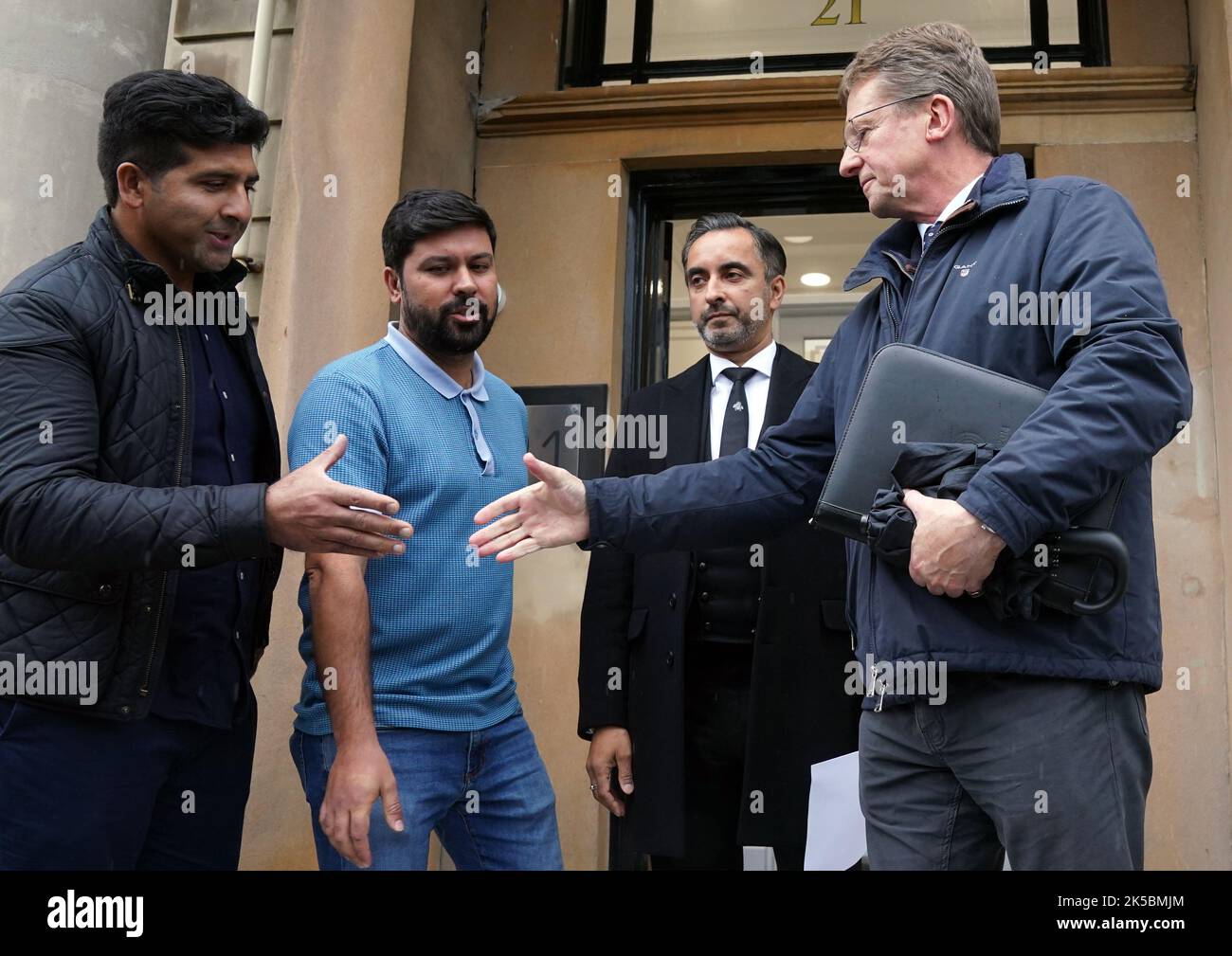 Gordon Arthur (right), Chief Executive Officer of Cricket Scotland ...