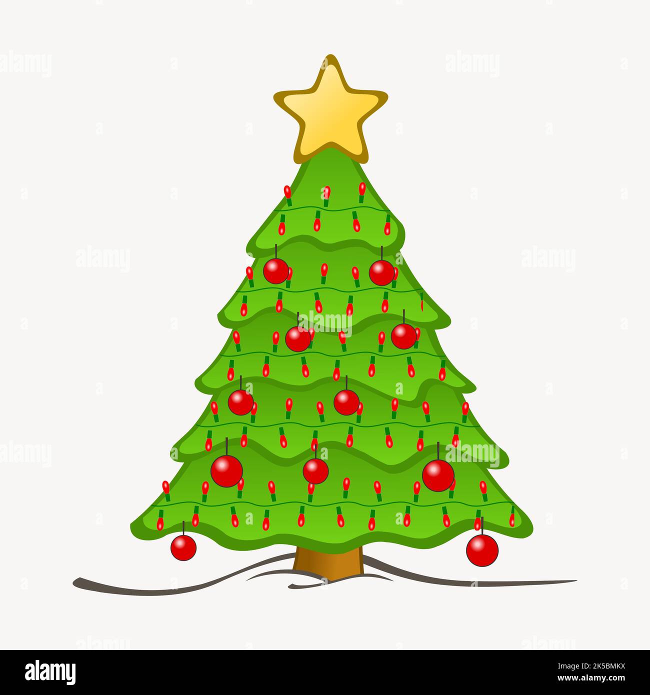 Christmas tree collage element illustration vector Stock Vector Image ...