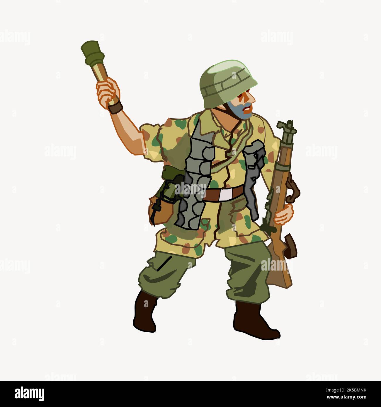 Soldier collage element illustration vector Stock Vector Image & Art ...