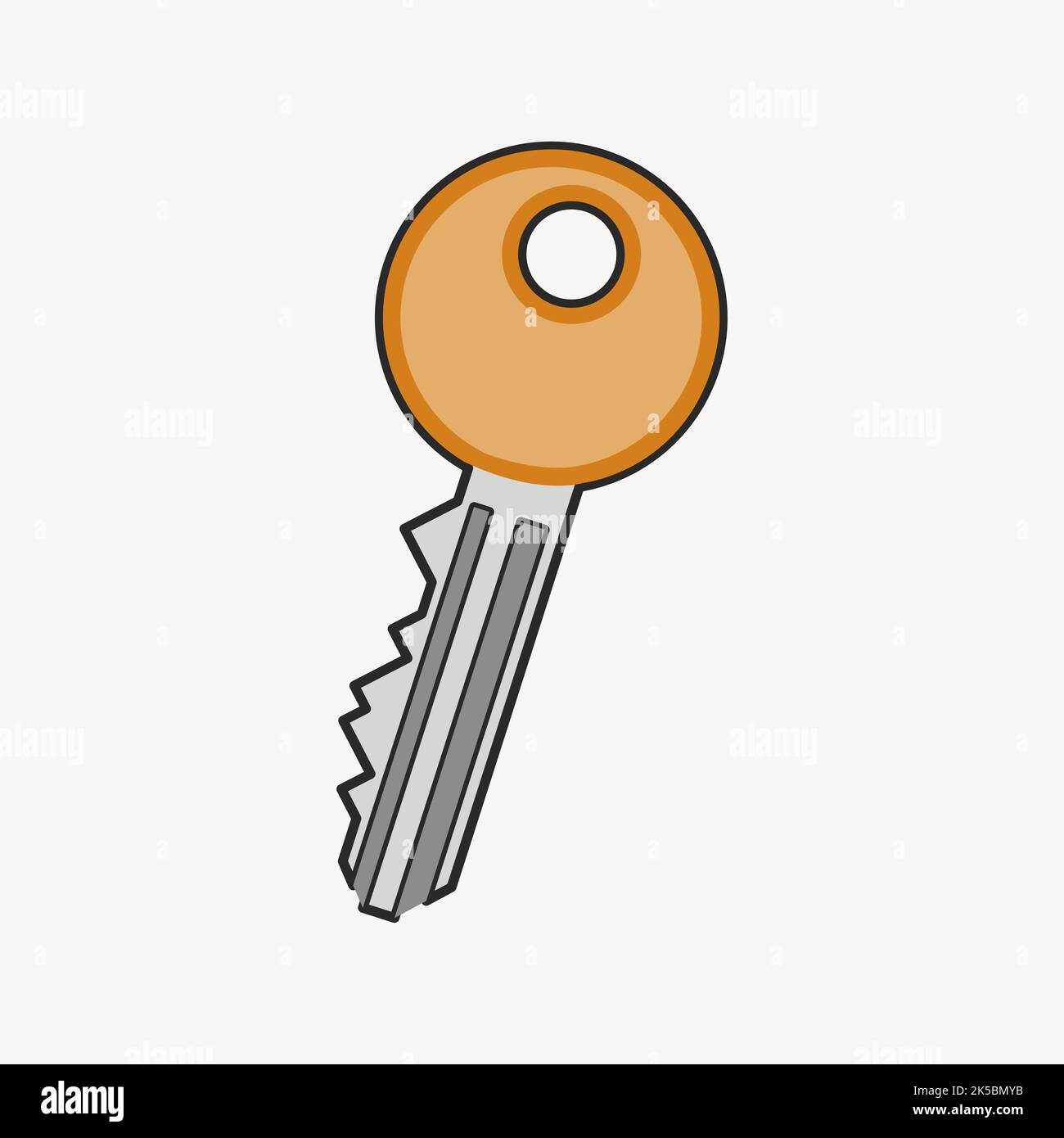 Orange key collage element illustration vector Stock Vector Image & Art ...