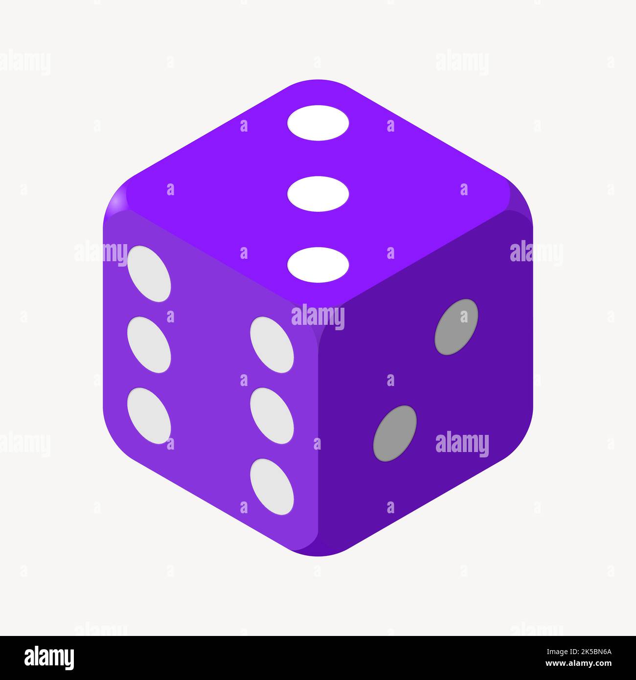 Purple dice collage element illustration vector Stock Vector Image ...