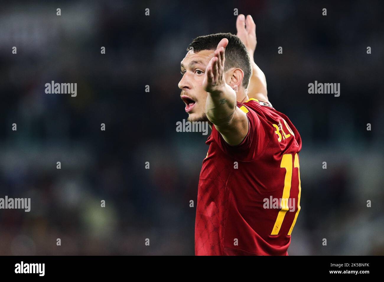 Andrea Belotti of Roma reacts during the UEFA Europa League, Group C ...