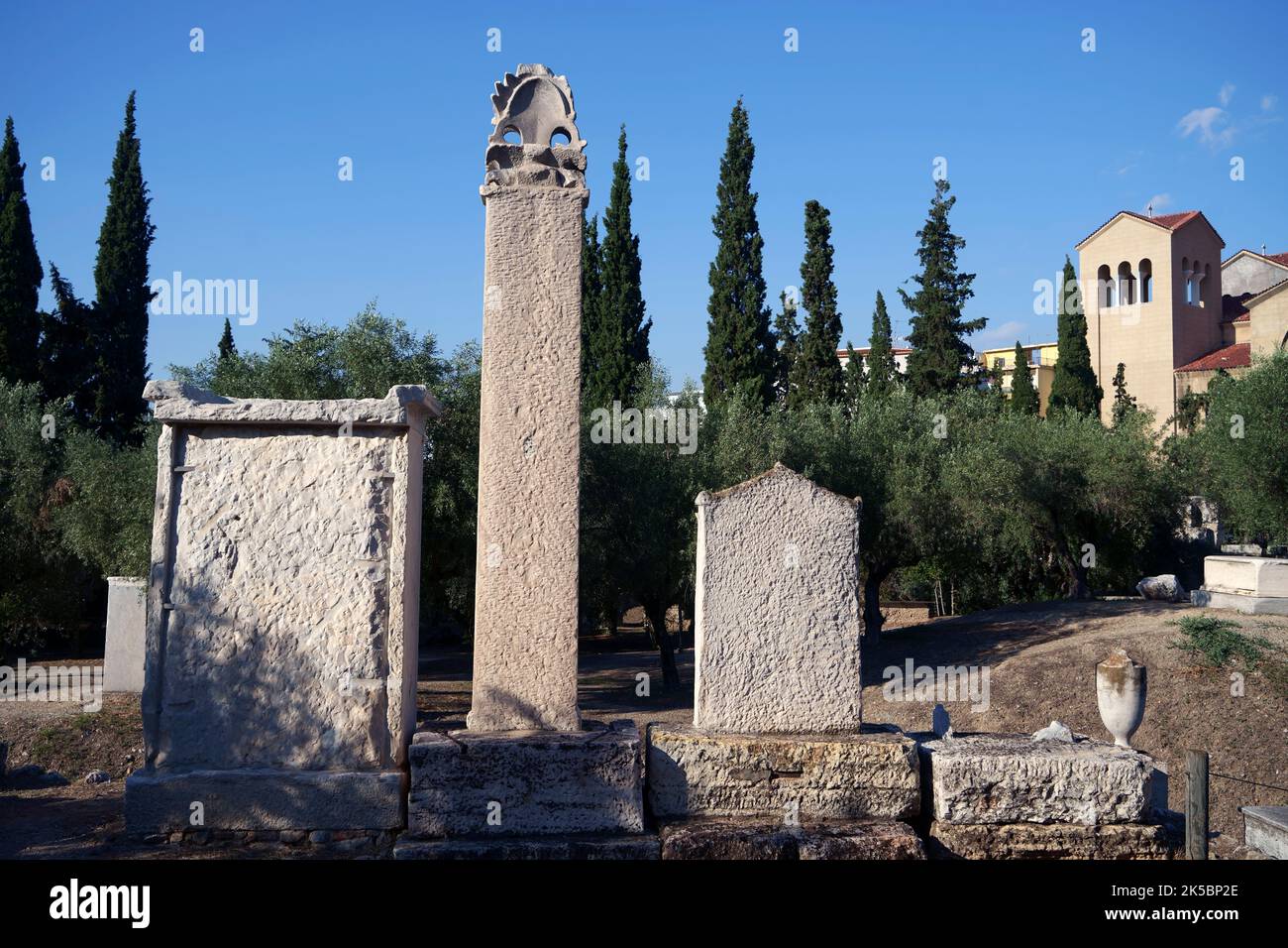 Street of Tombs in Archaeological site of Kerameikos in Athens, Greece ...