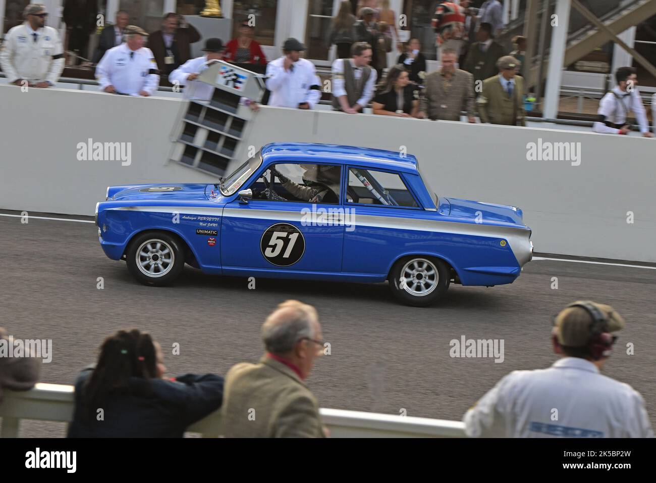 Neel Jani, Ambrogio Perfetti, Ford Lotus Cortina, St Mary’s Trophy Race ...