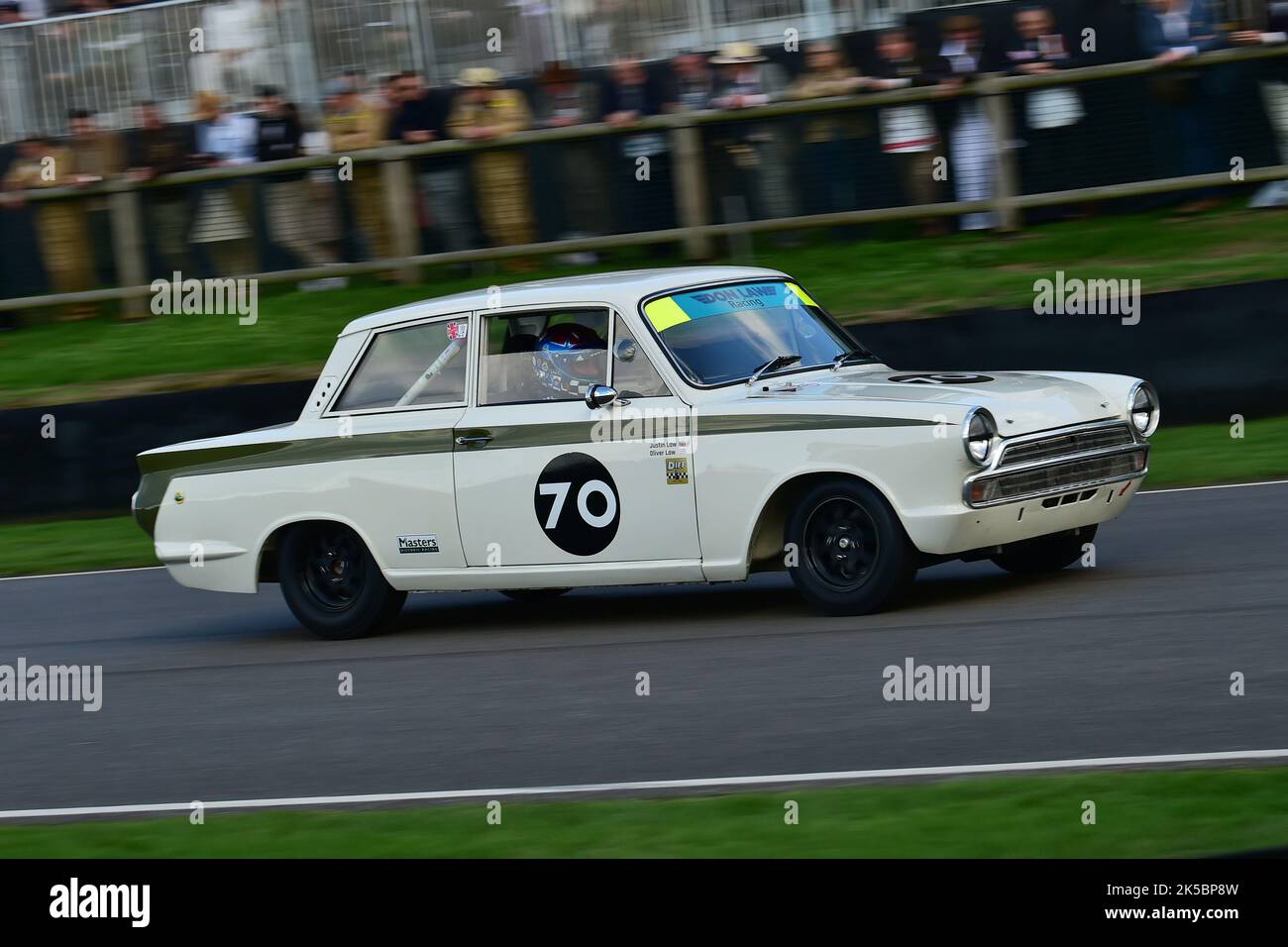 Anthony Reid, Justin Law, Ford Lotus Cortina, St Mary’s Trophy Race ...