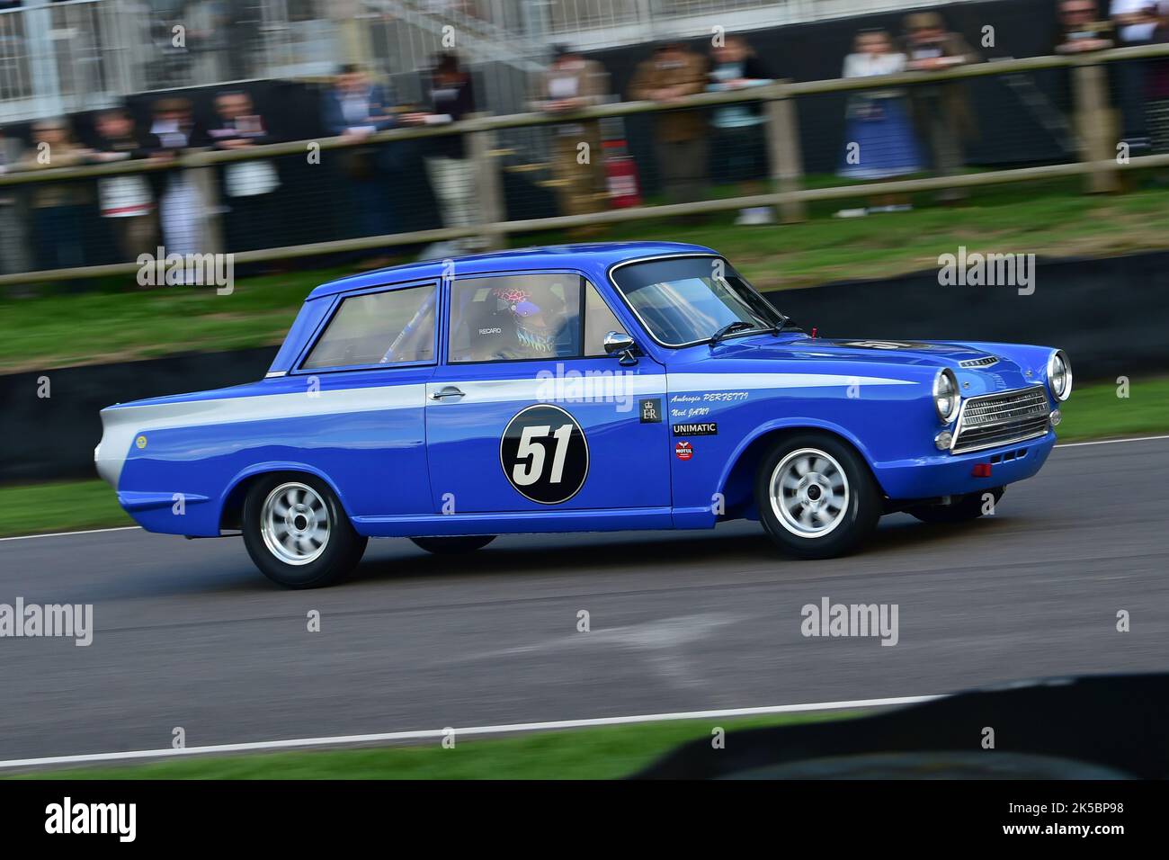 Neel Jani, Ambrogio Perfetti, Ford Lotus Cortina, St Mary’s Trophy Race ...