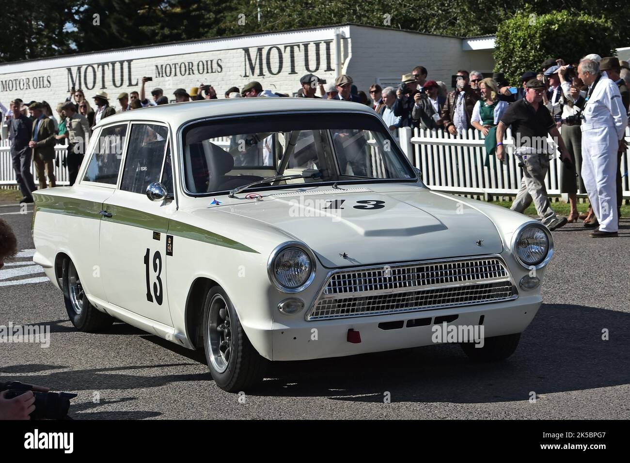 Andy Wolfe, Steve Soper, Ford Lotus Cortina, St Mary’s Trophy Race, two ...
