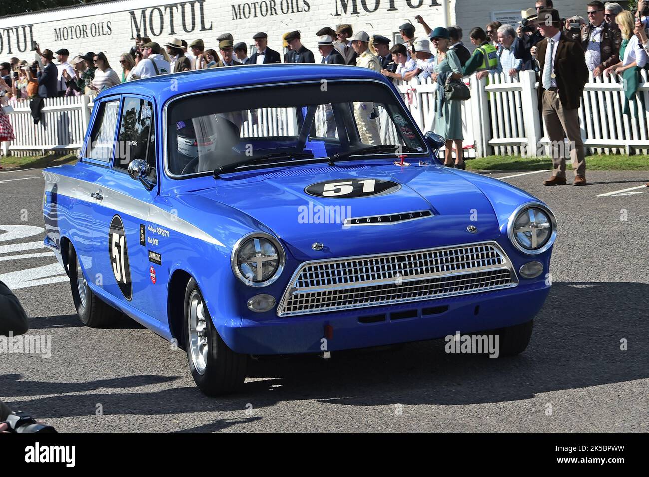 Neel Jani, Ambrogio Perfetti, Ford Lotus Cortina, St Mary’s Trophy Race, two qualifying sessions ...