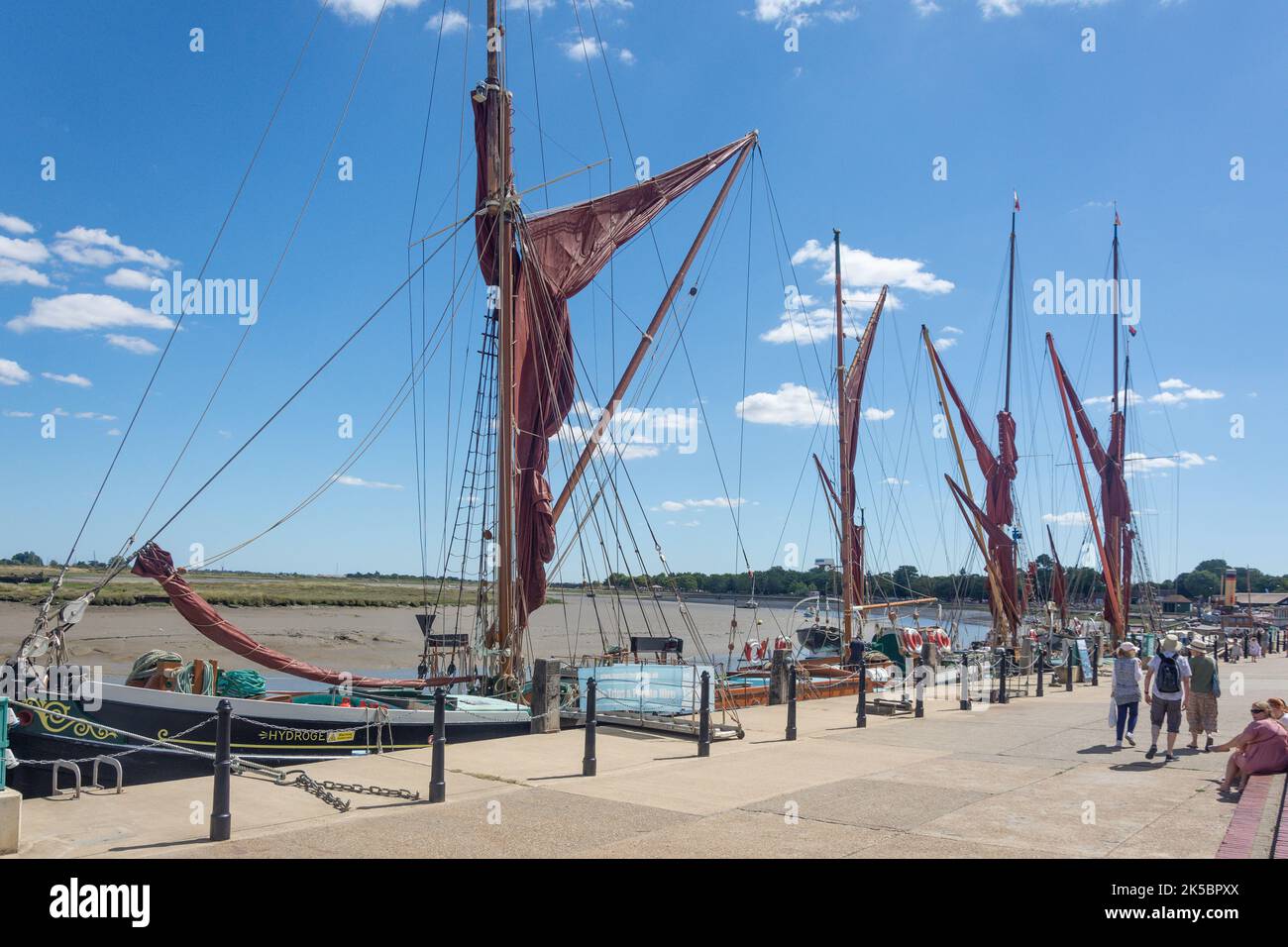 Thames sailing barges, The Hythe, Maldon, Essex, England, United ...