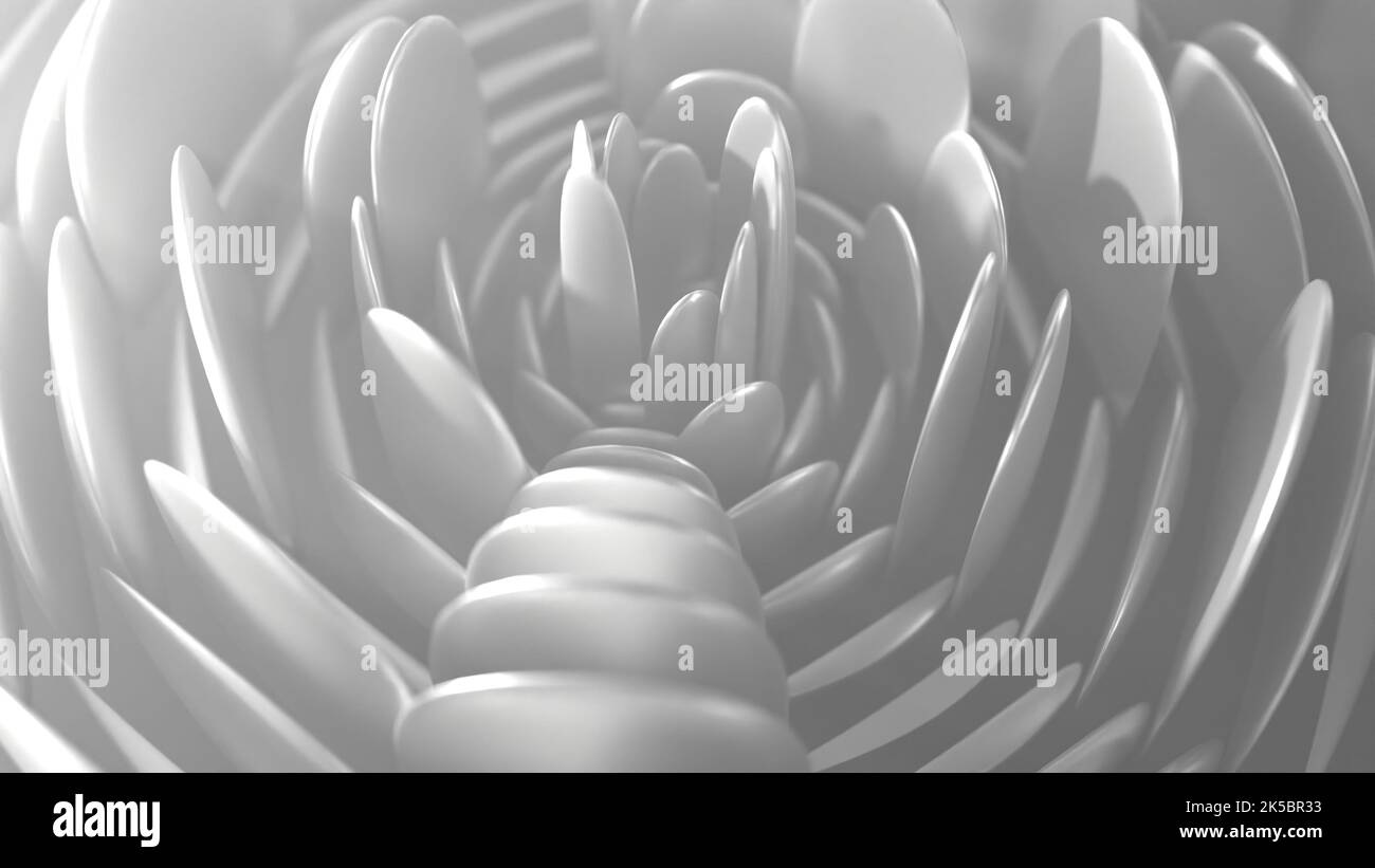 3D rendering of circularly arranged lancet arch with random heights ...