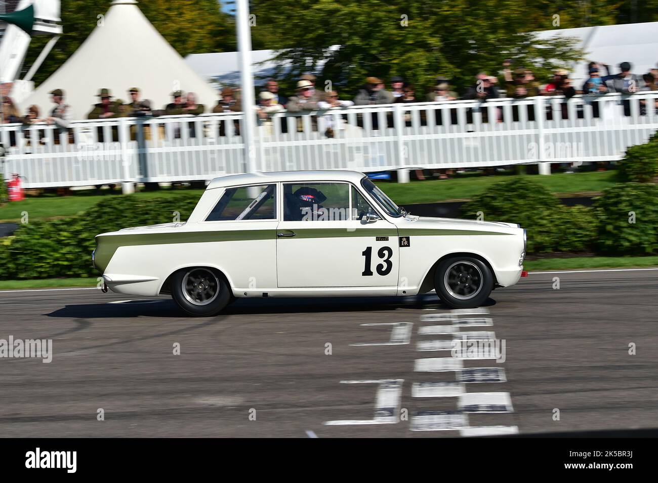 Andy Wolfe, Steve Soper, Ford Lotus Cortina, St Mary’s Trophy Race, two ...