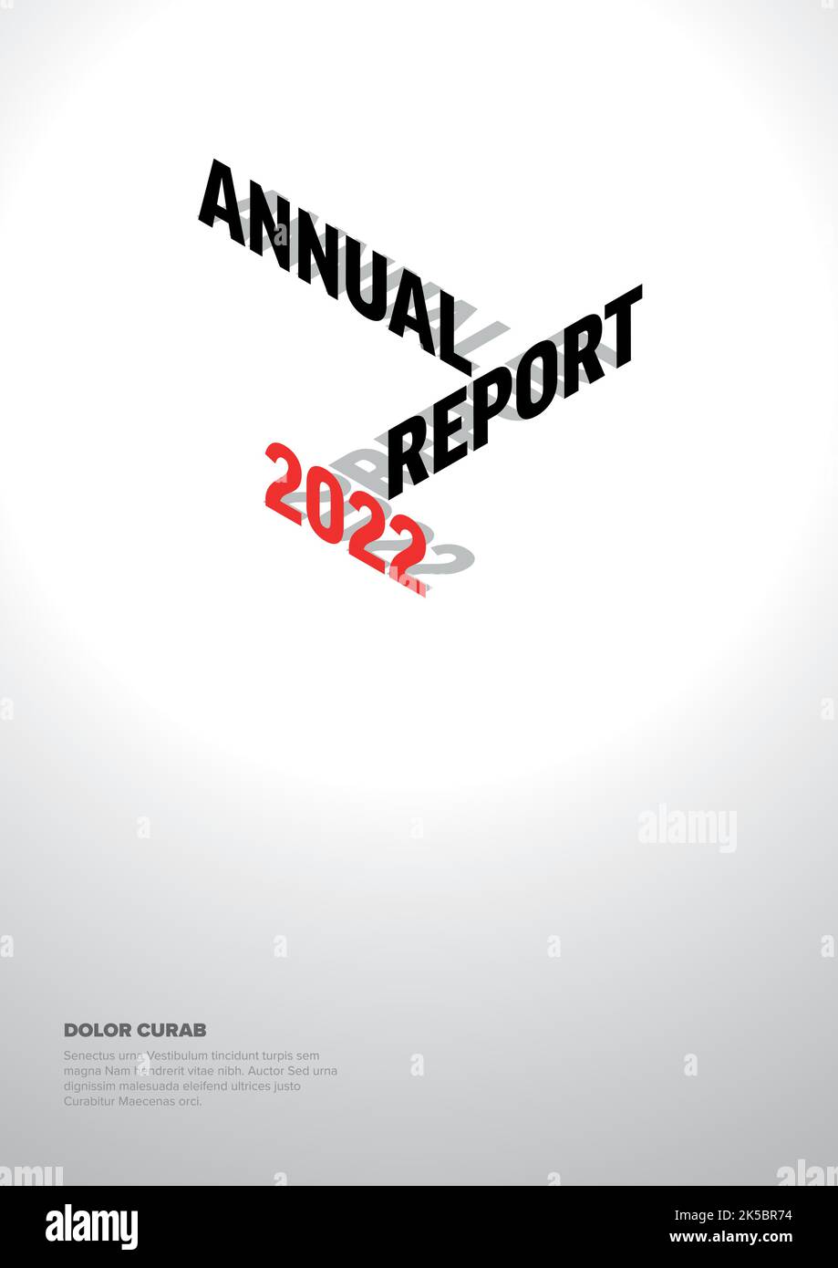 Vector abstract annual light report cover template with sample ...