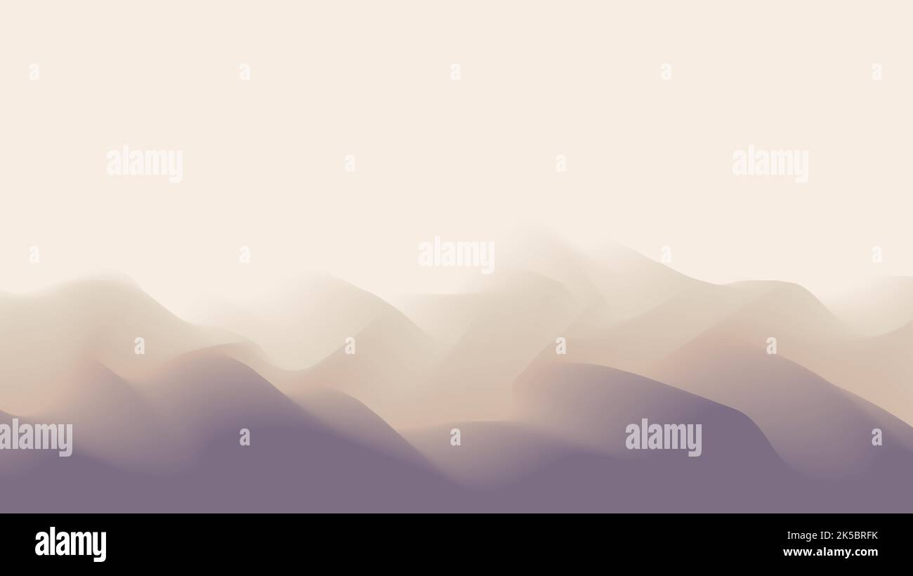 Abstract art brown and purple pastels colors blurred flowing wave ...