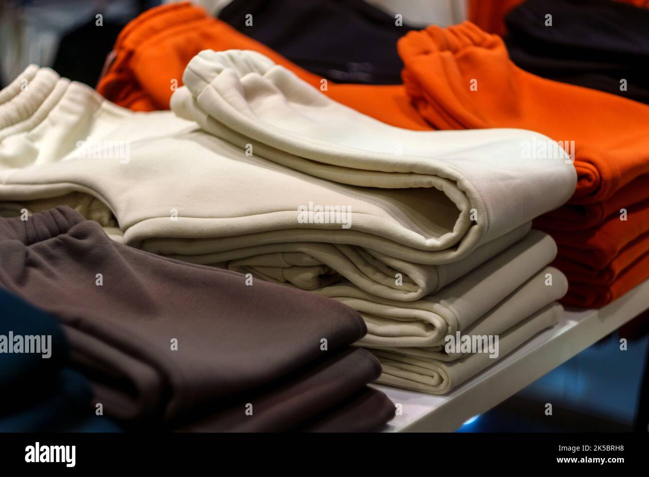 Different clothes, dress multi-colored clothing pants, at clothing ...