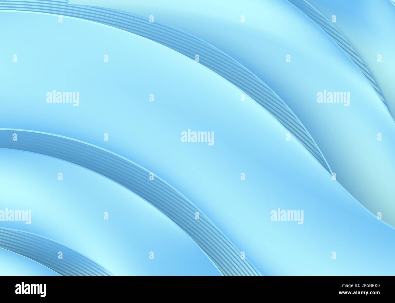 Abstract 3D modern blue liquid wave bold lines pattern background paper ...