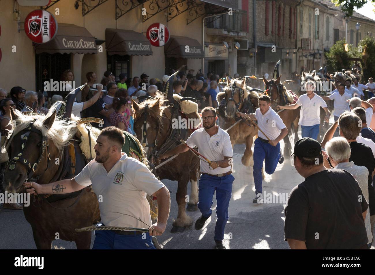 Carreto Ramado festival Maussane France Stock Photo - Alamy