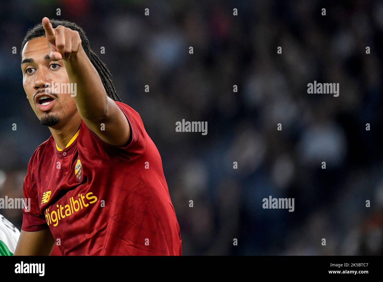 Chris Smalling of AS Roma gestures during the Europa League Group C ...