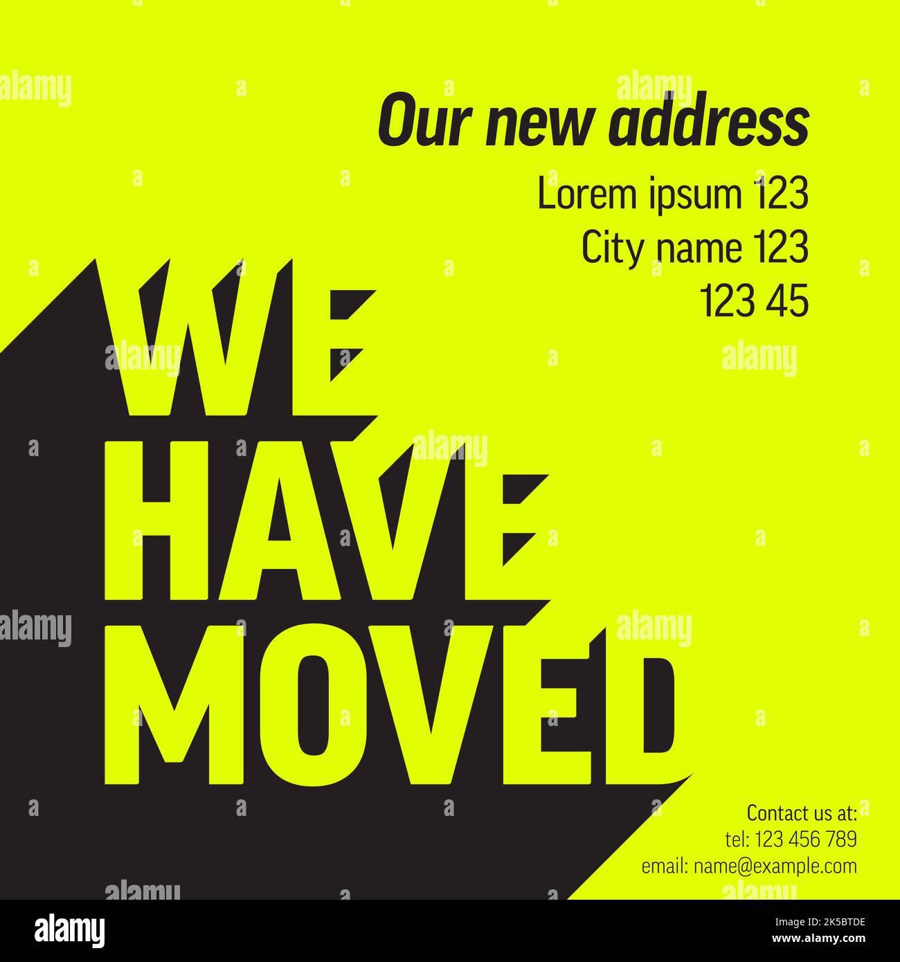 We are moving from one address to another address - minimalistic we ...