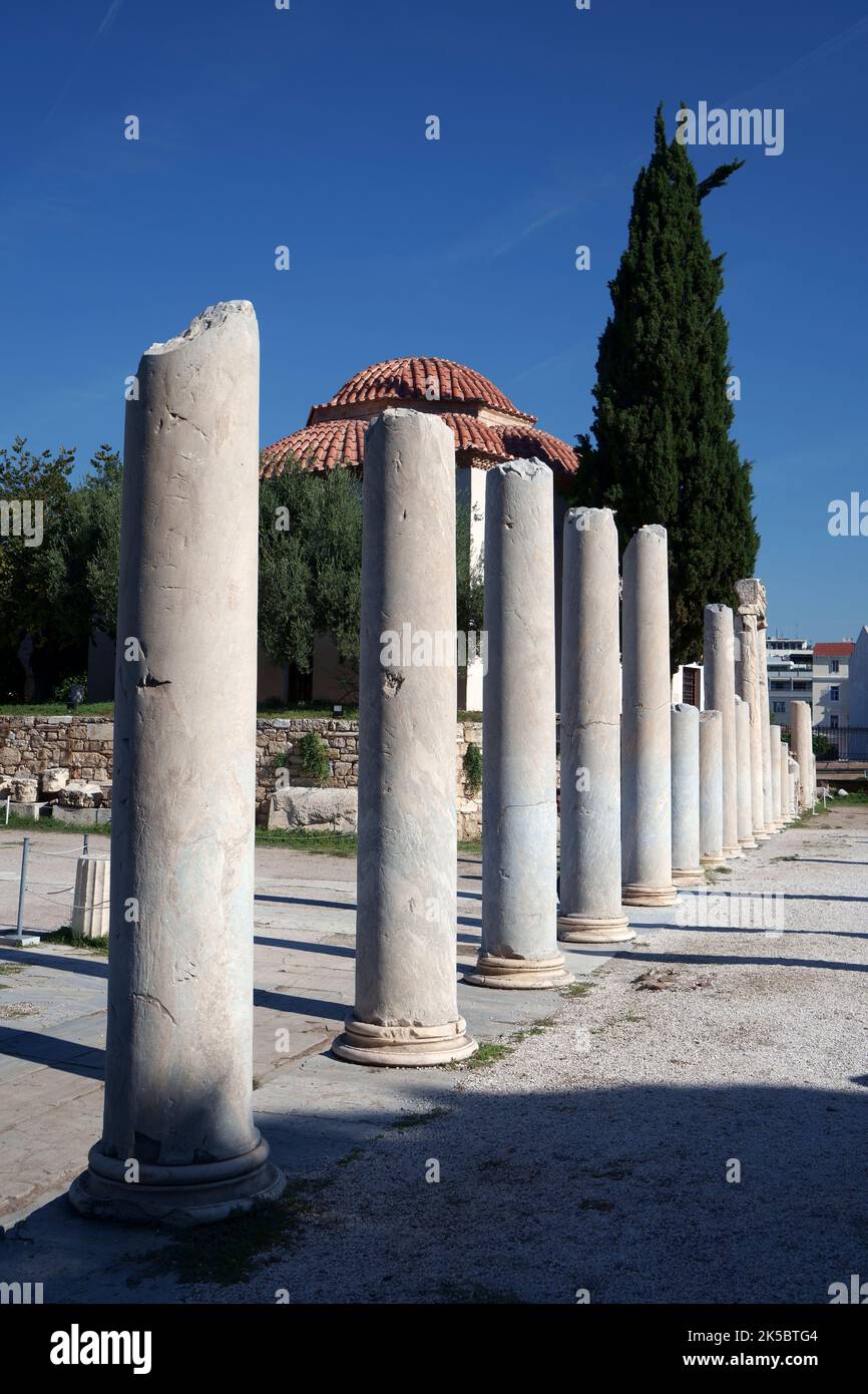 Archaeological site of Roman Market in Athens, Greece Stock Photo - Alamy