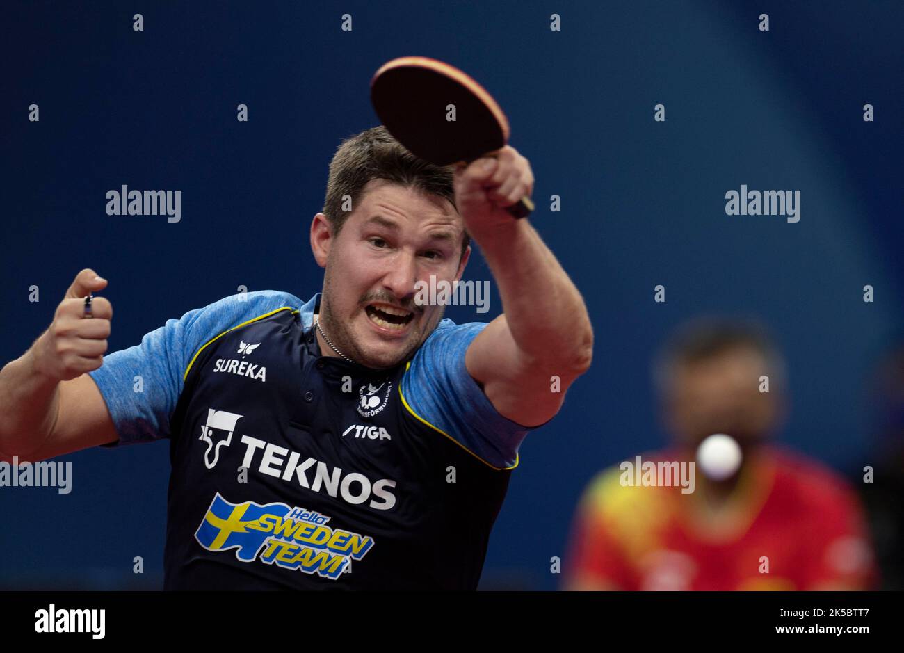 CHENGDU, CHINA - OCTOBER 7, 2022 - Kristian Karlsson of Sweden competes ...