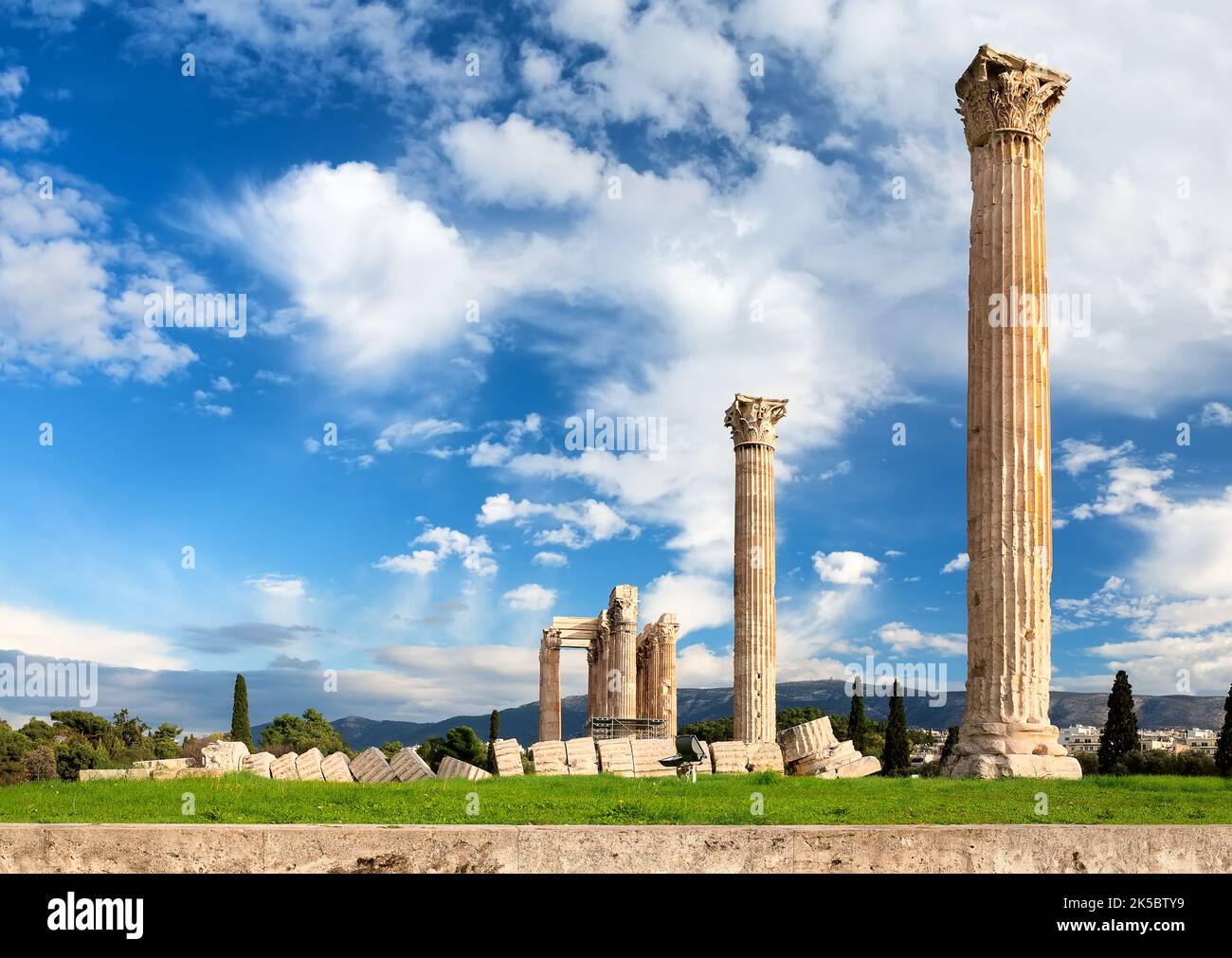 The Temple of Olympian Zeus (Olympion or Columns of the Olympian Zeus ...