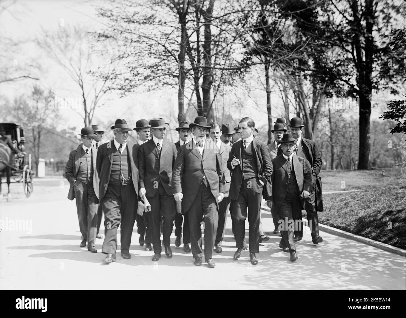 William Jennings Bryan, Rep. from Nebraska, with Newspapermen, 1914 ...