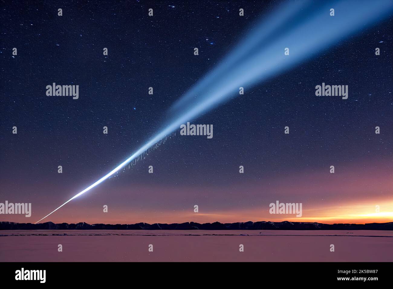 Flying comet hi-res stock photography and images - Alamy